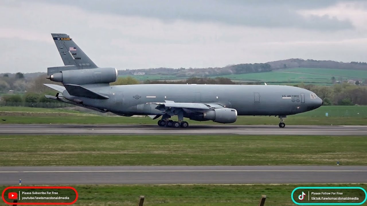 INCREDIBLE 3 Engine USAF Tanker!!! - YouTube