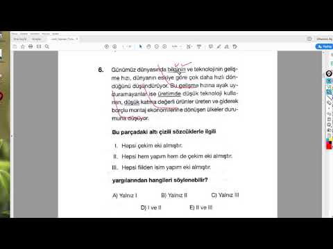 Limit 6 TYT - Türkçe 6.soru
