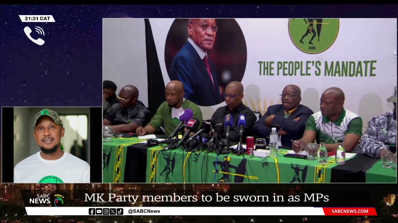 MK Party members to be sworn in Parliament: Nhlamulo Ndhlela - YouTube