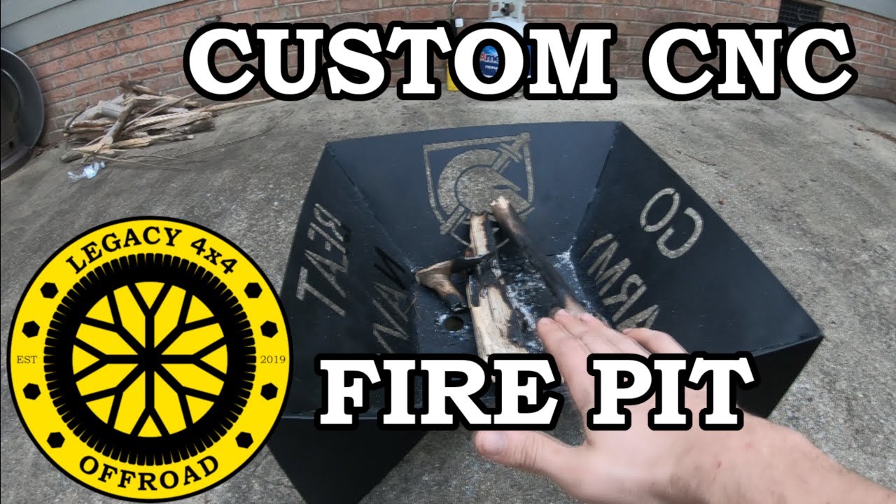Custom DIY Plasma Cut Fire Pit II Legacy 4x4 Fabrication - YouTube