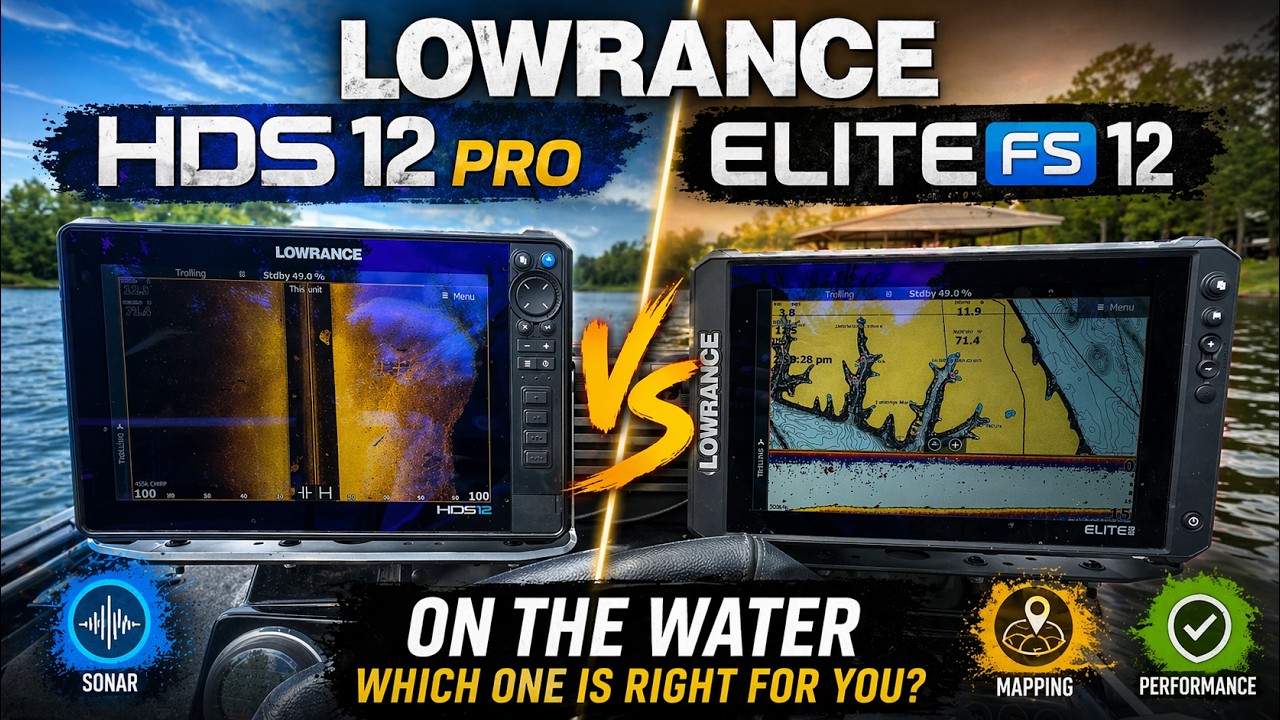 Lowrance HDS 12 Pro vs Elite FS 12 – On the Water Comparison! - YouTube