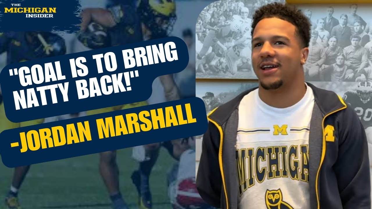 Michigan RB Jordan Marshall: Goal is "to bring a natty back to Michigan ...