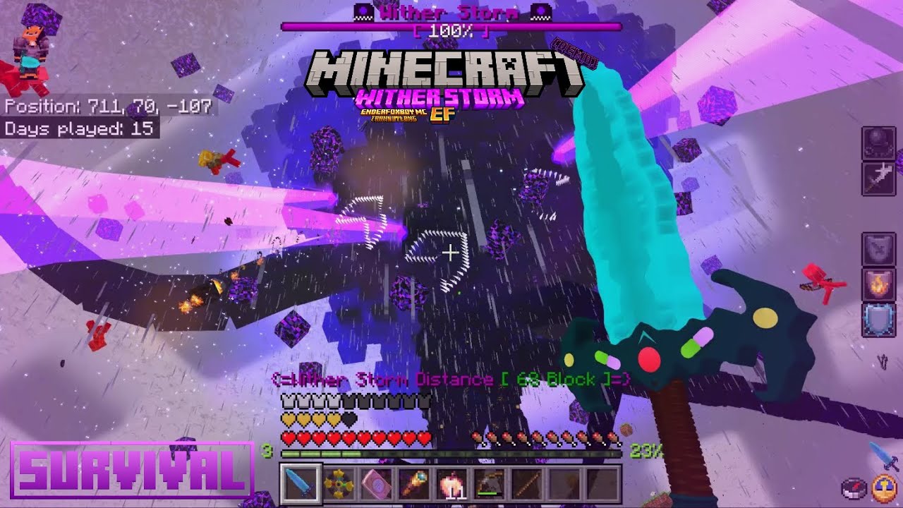 EF Wither Storm Add-on ,Survival [MCPE-MCBE]Wither Storm In Minecraft ...
