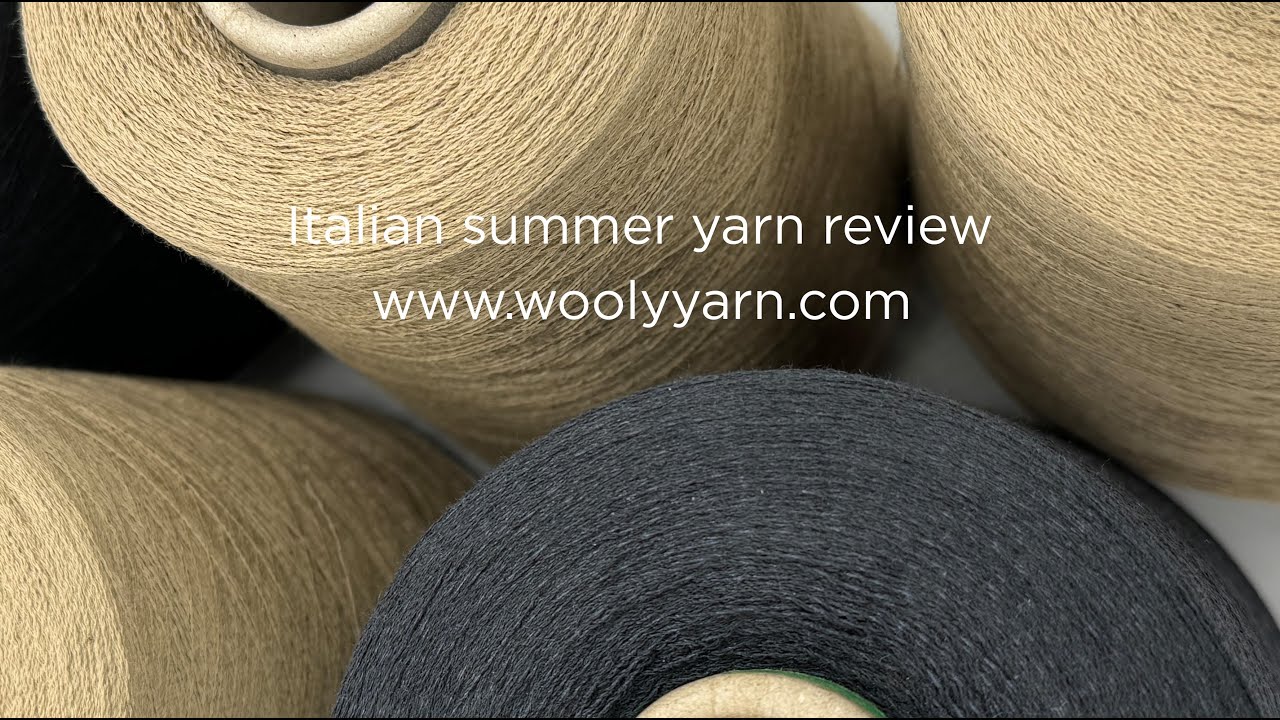 Italian summer yarn review - YouTube