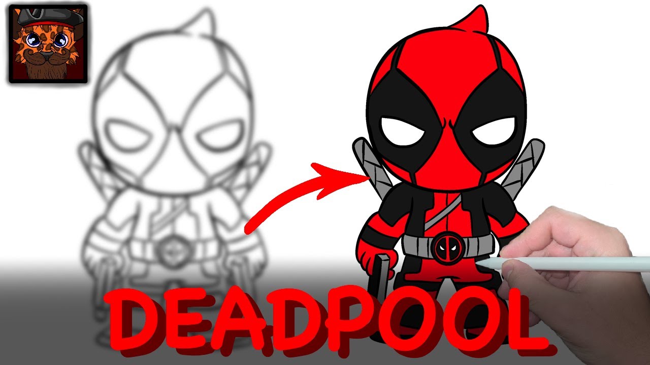 How To Draw Deadpool | Step By Step Tutorial - YouTube