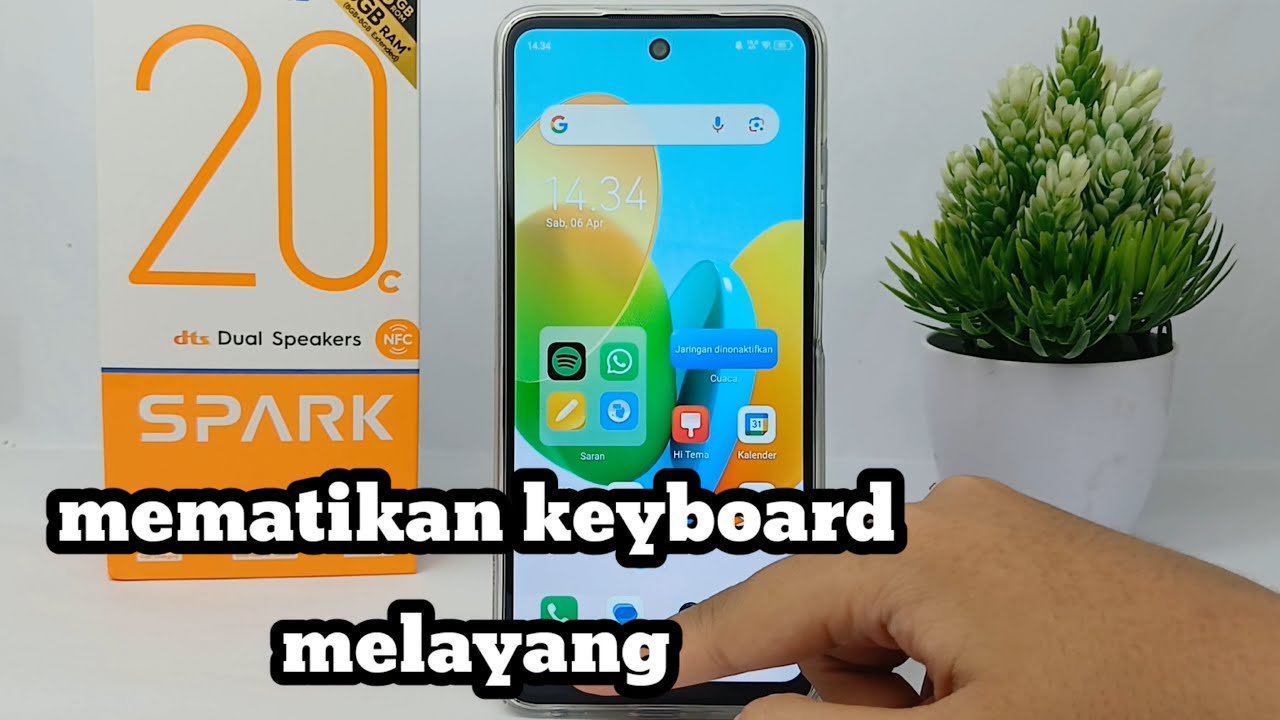 Cara Mematikan Keyboard Melayang di HP Tecno Spark 20c - YouTube
