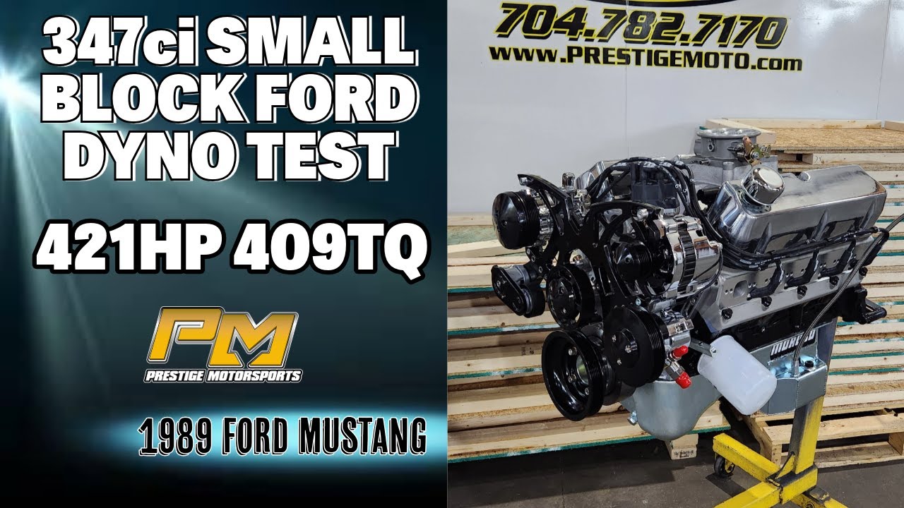 421HP Drop-In-Ready 347 Ford Stroker Dyno Test for Hammer Performance's ...