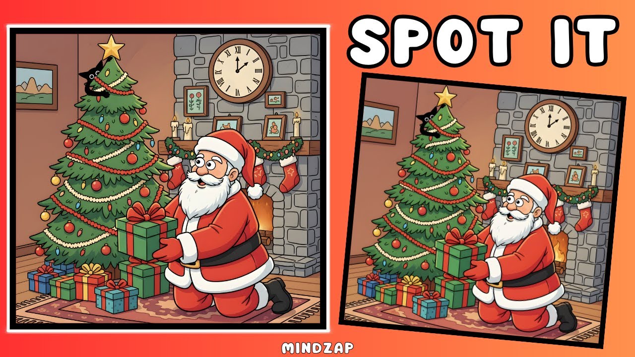 Try Not to Fail This Spot the Difference Challenge 🔎🎅 - YouTube