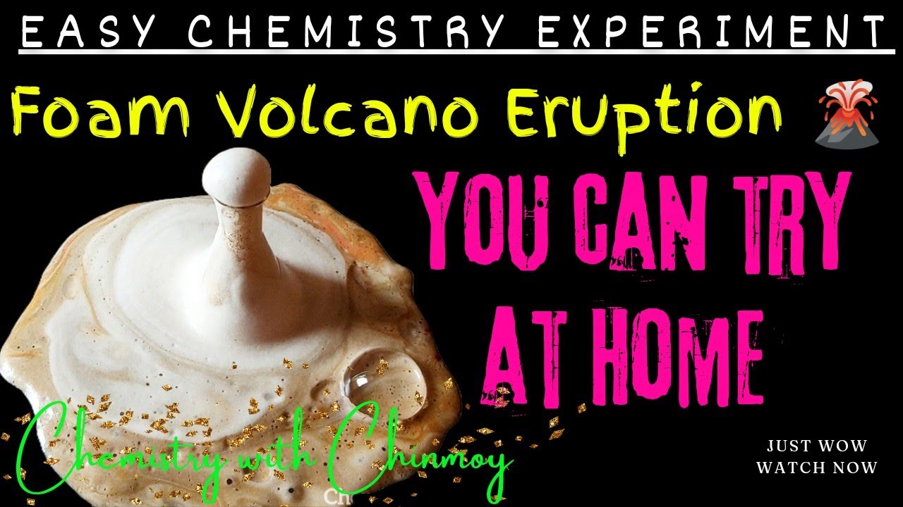 Foam Volcano Eruption: Spectacular Chemistry Experiment ...