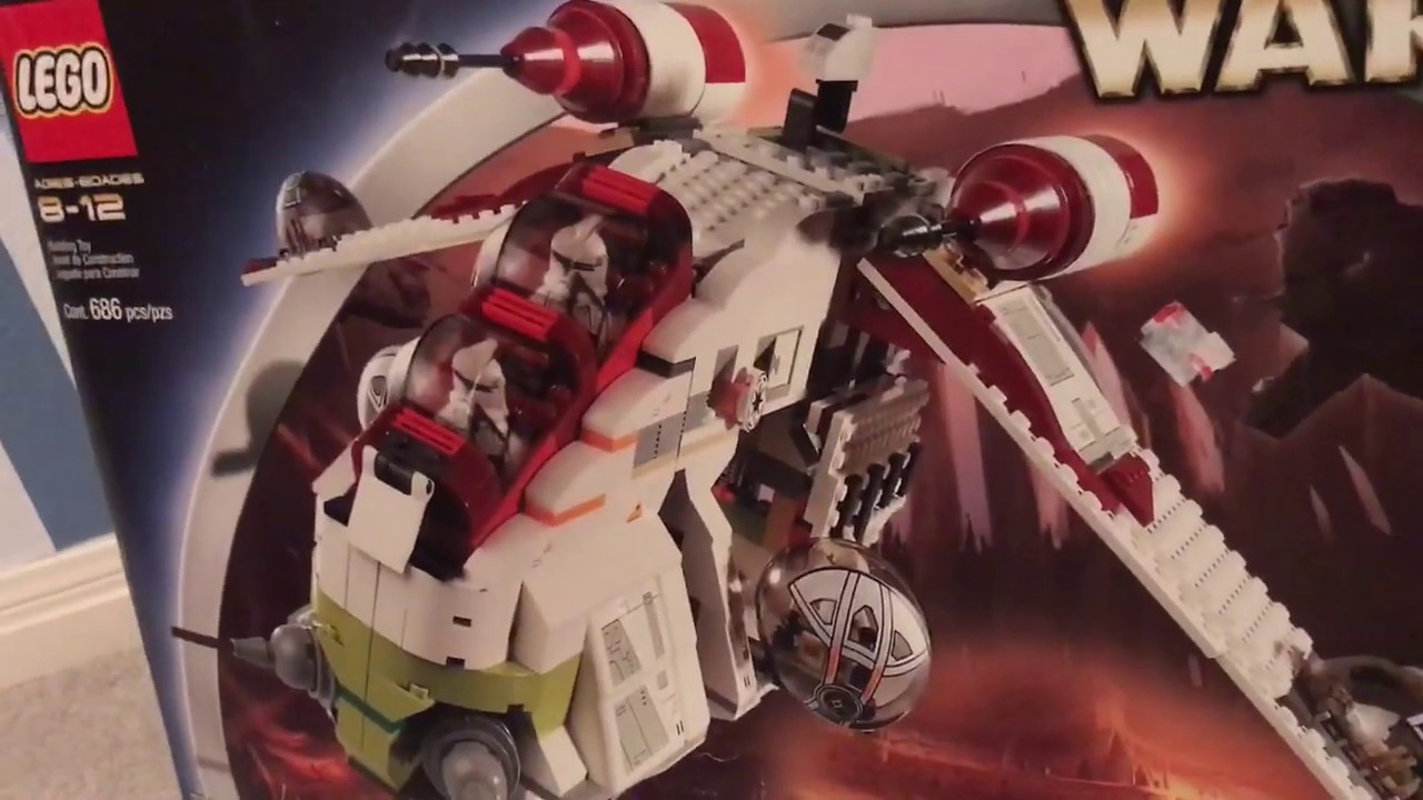Lego Star Wars 7163 Republic Gunship 2002 Set Review! - YouTube