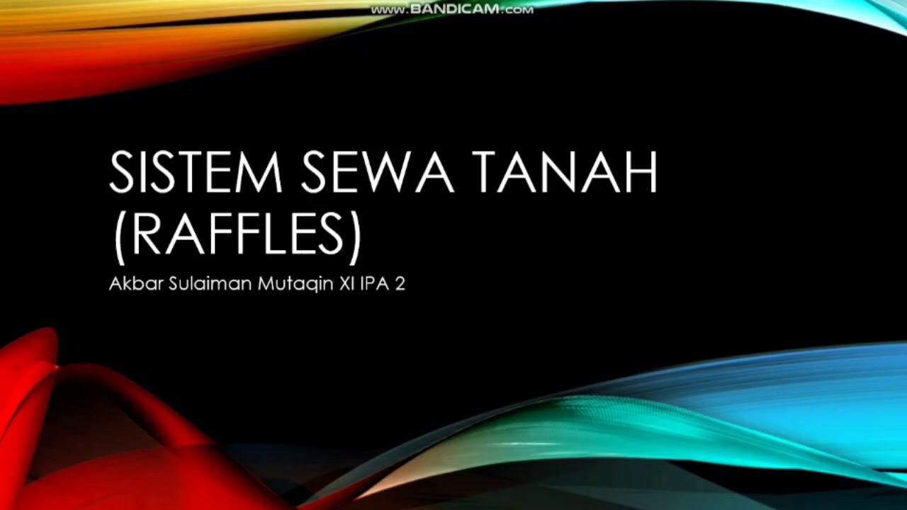 Sistem Sewa Tanah RAFFLES | Sejarah - YouTube