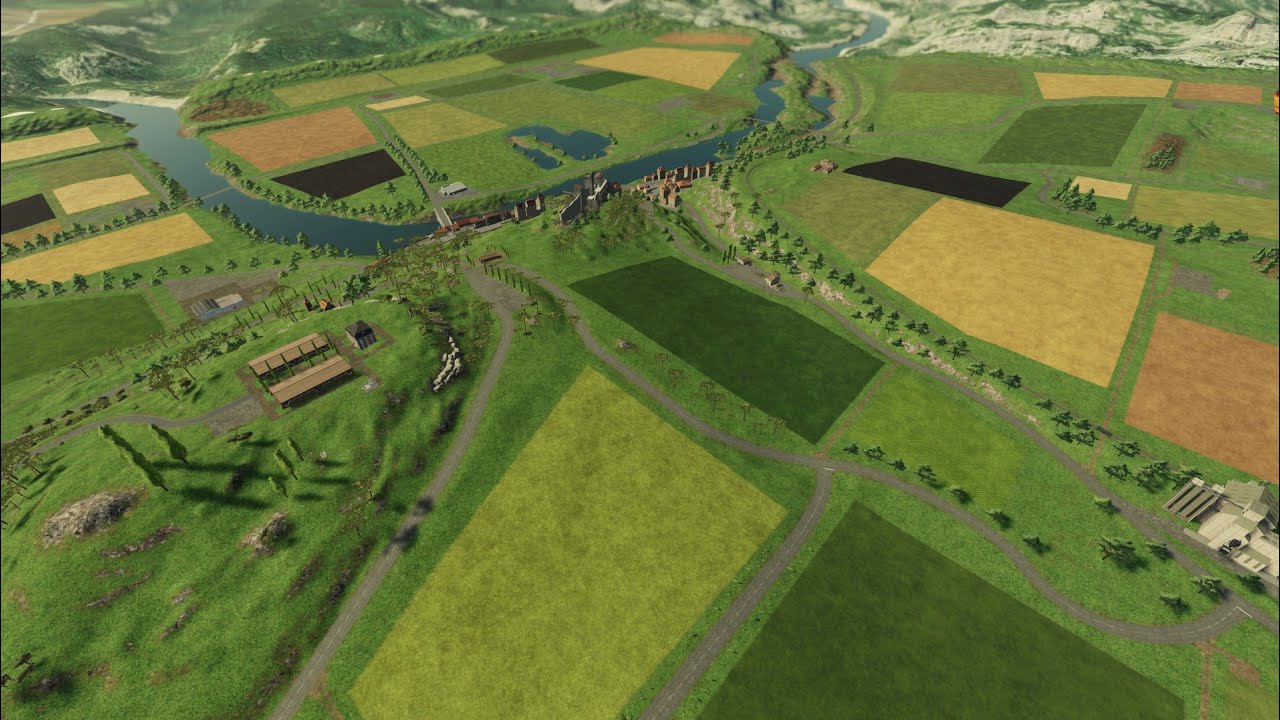 FARMING SIMULATOR 22 - HAUT BEYLERON MAP: FS22 *FLY OVER* - YouTube