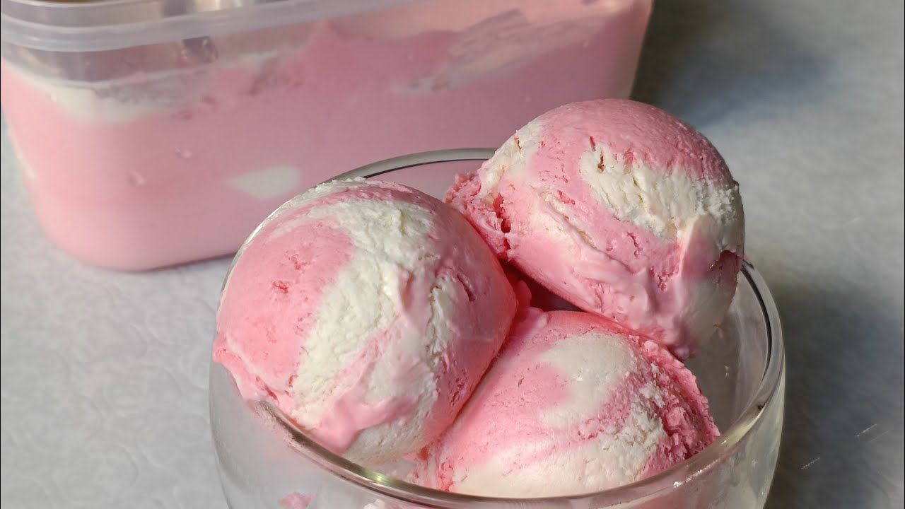 Super yummy marble ice cream recipe - YouTube