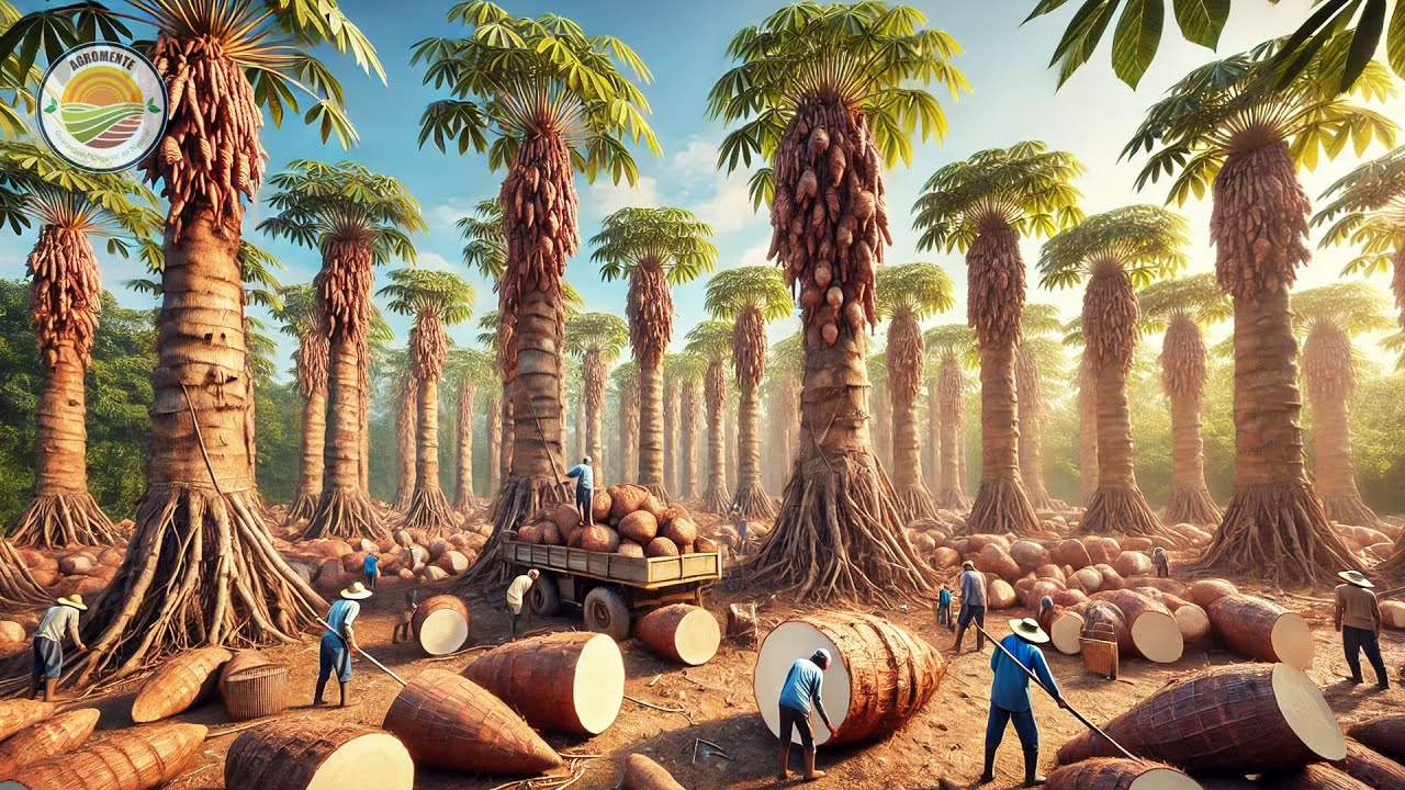 Cómo Se Cosechan Y Producen La Yuca En Una Granja Moderna: Cultivo Y ...