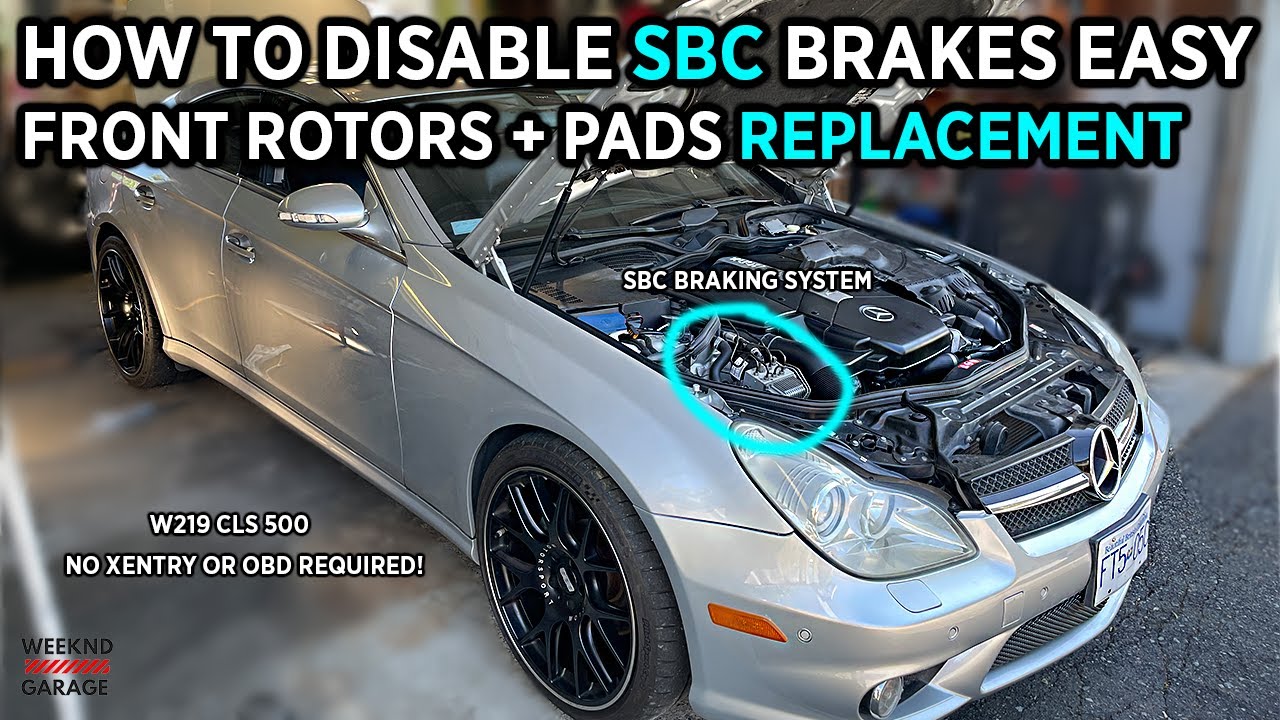 MERCEDES SBC BRAKE PAD + ROTOR CHANGE GUIDE - EASY - YouTube