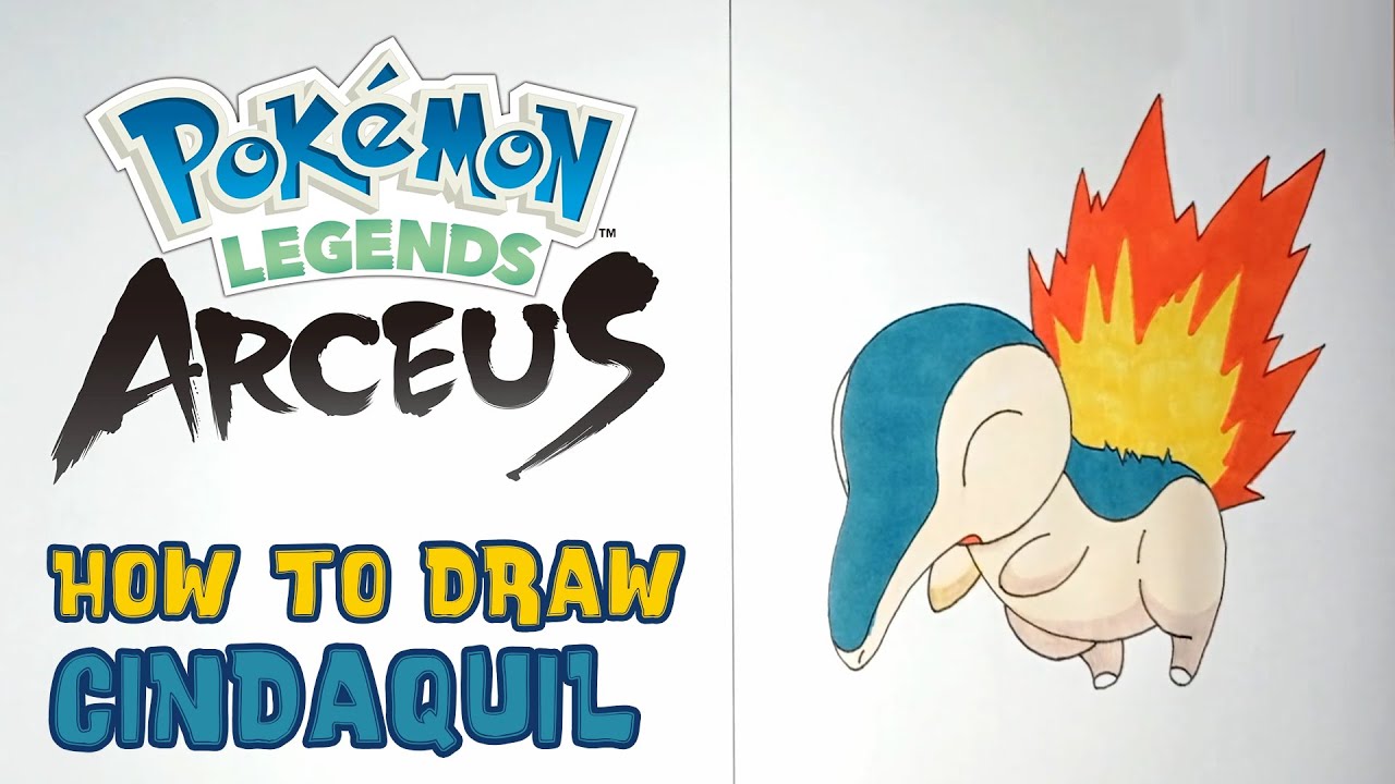 How to Draw Cyndaquil - Pokemon Legends Arceus - YouTube