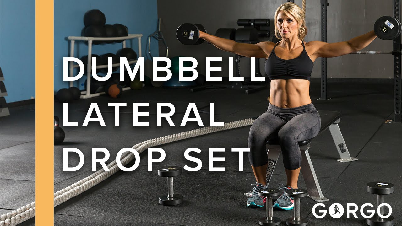 Dumbbell Seated Raise Drop Sets - YouTube