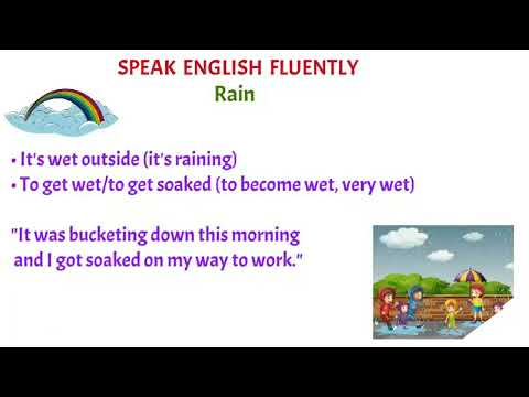 English Phrasal Verbs to describe Rain #spokenenglish #ielts # ...