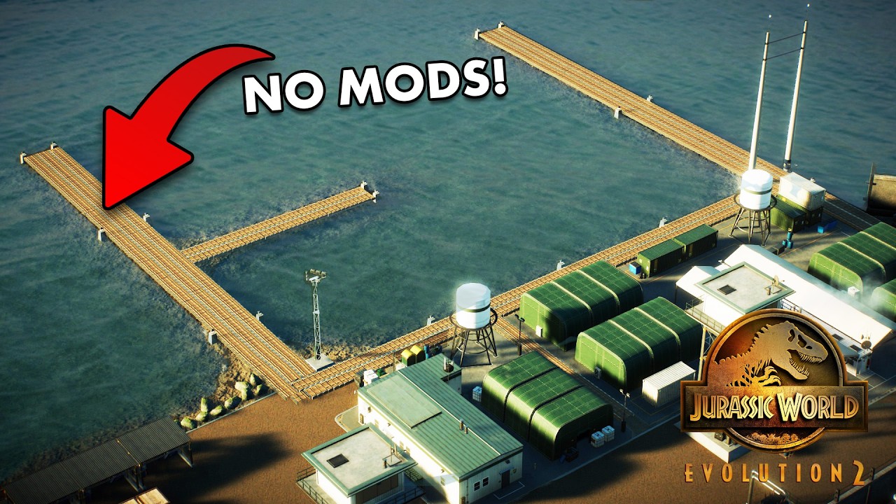 How To Make Docks & Realistic Park Facilities | Jurassic World ...