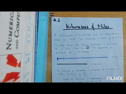 How to convert kilometers to miles and vice versa. - YouTube