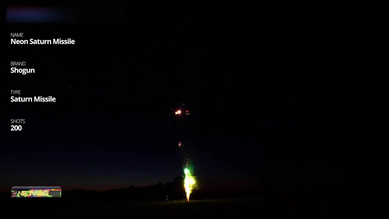 SM167 Neon Saturn Missile - 200 shots - Shogun - YouTube