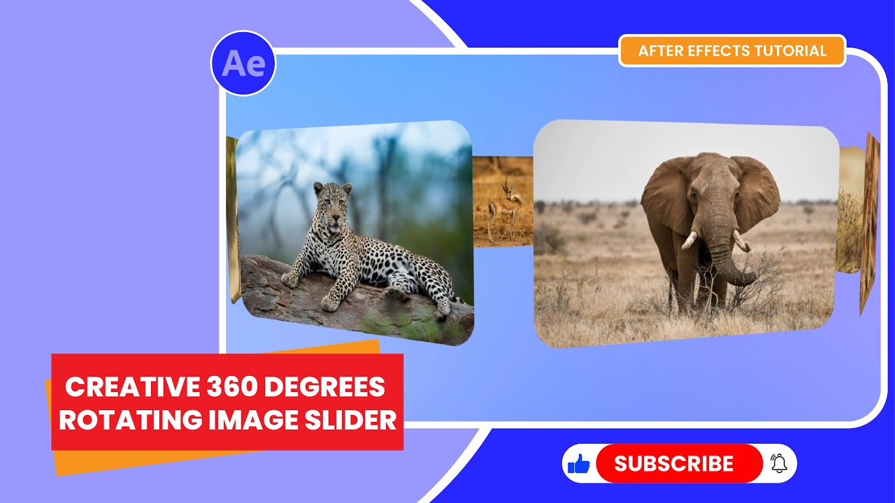 After Effects Tutorial - Simple 360 rotating Image slider - YouTube