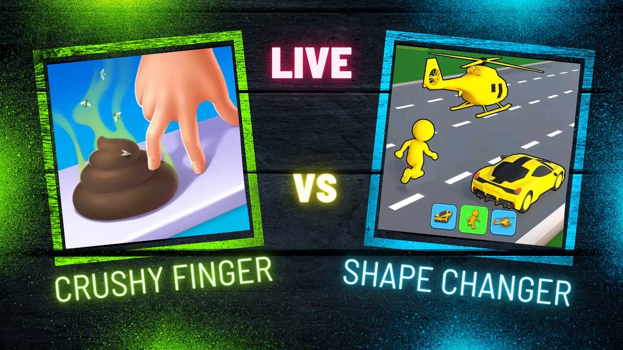 Crush finger Vs shape changer game play through android iOS part#1 ...