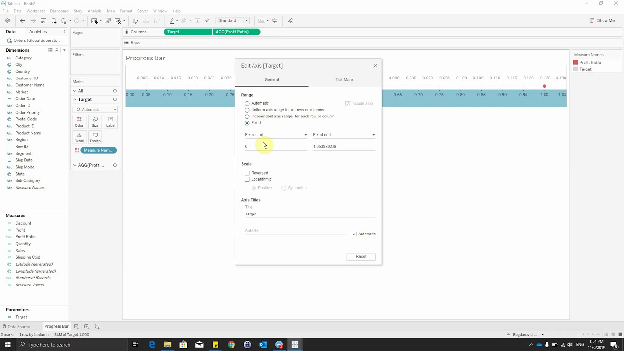 Progress Bar used in Tableau Software – Skill Pill - YouTube