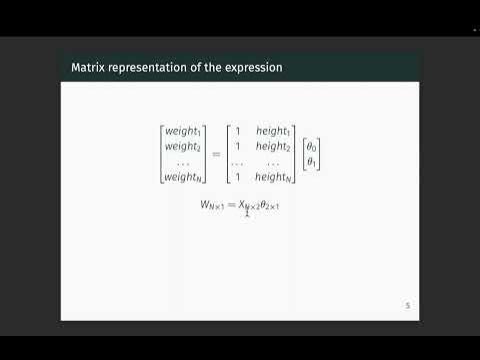 Lecture 8: Linear Regression I - YouTube