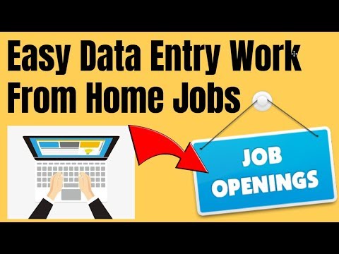 Easy Data Entry Work From Home Jobs - YouTube