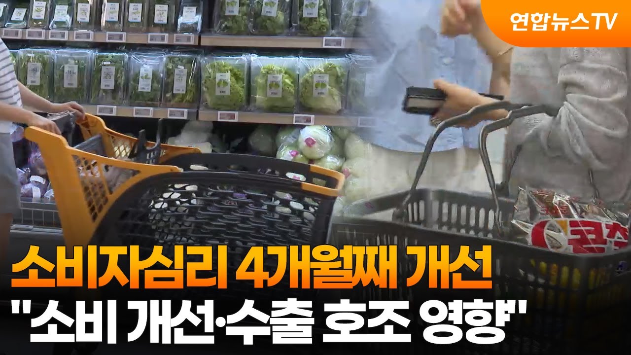 소비자심리 4개월째 개선…"소비 개선·수출 호조 영향" / 연합뉴스TV (YonhapnewsTV) - YouTube