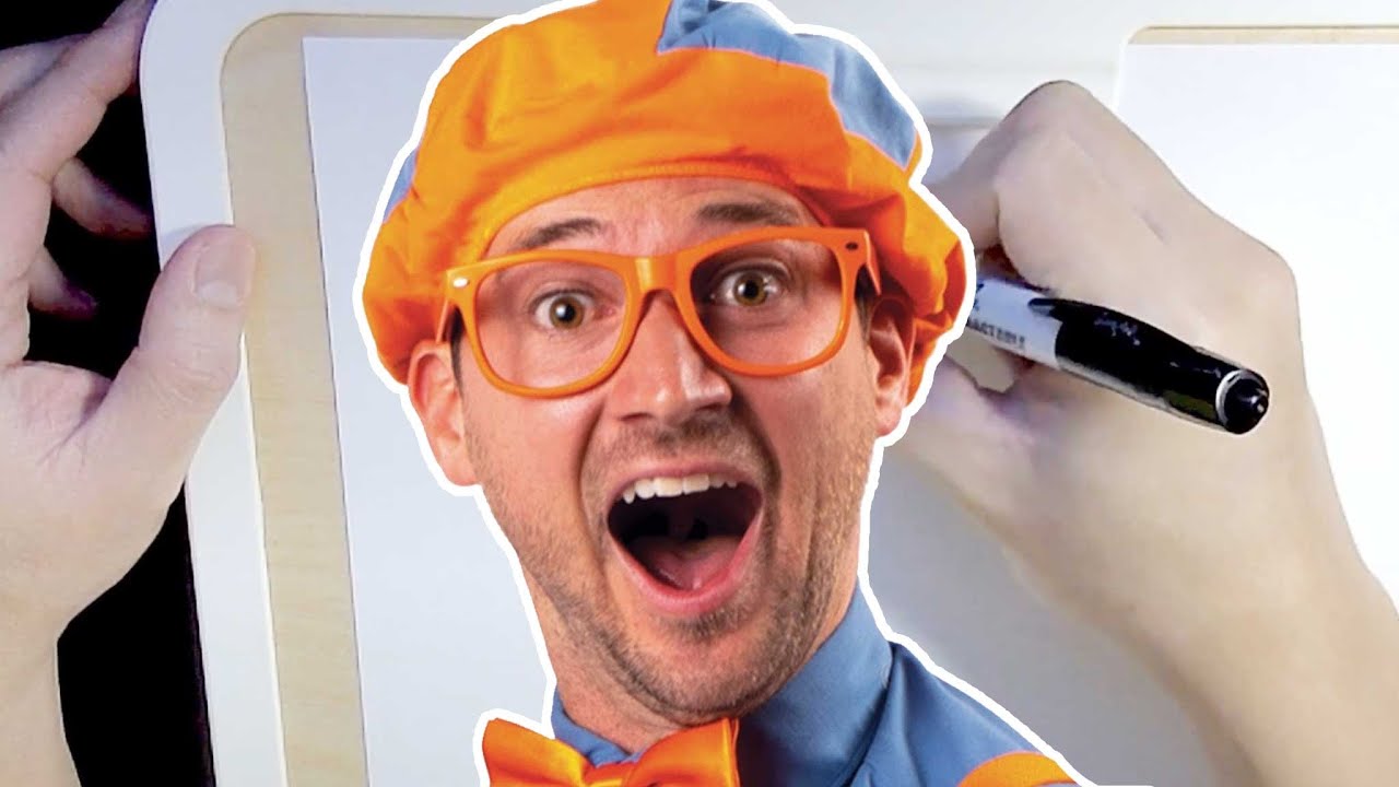Drawing Blippi - Super Easy Drawing for Kids and Parents # ...