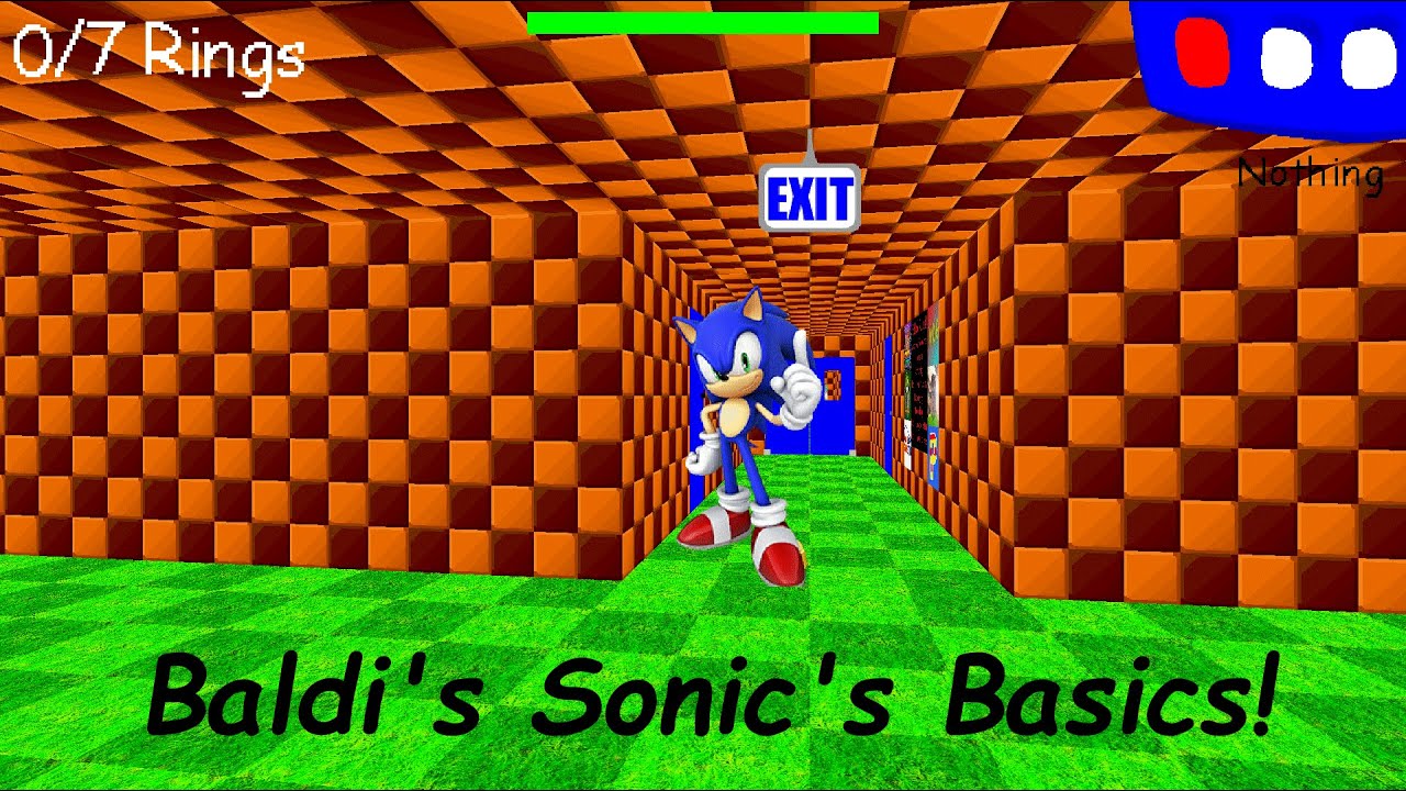 Baldi's Basics Moded! - Sonic's Basics in Rings and Speed! - V1.4.3 ...