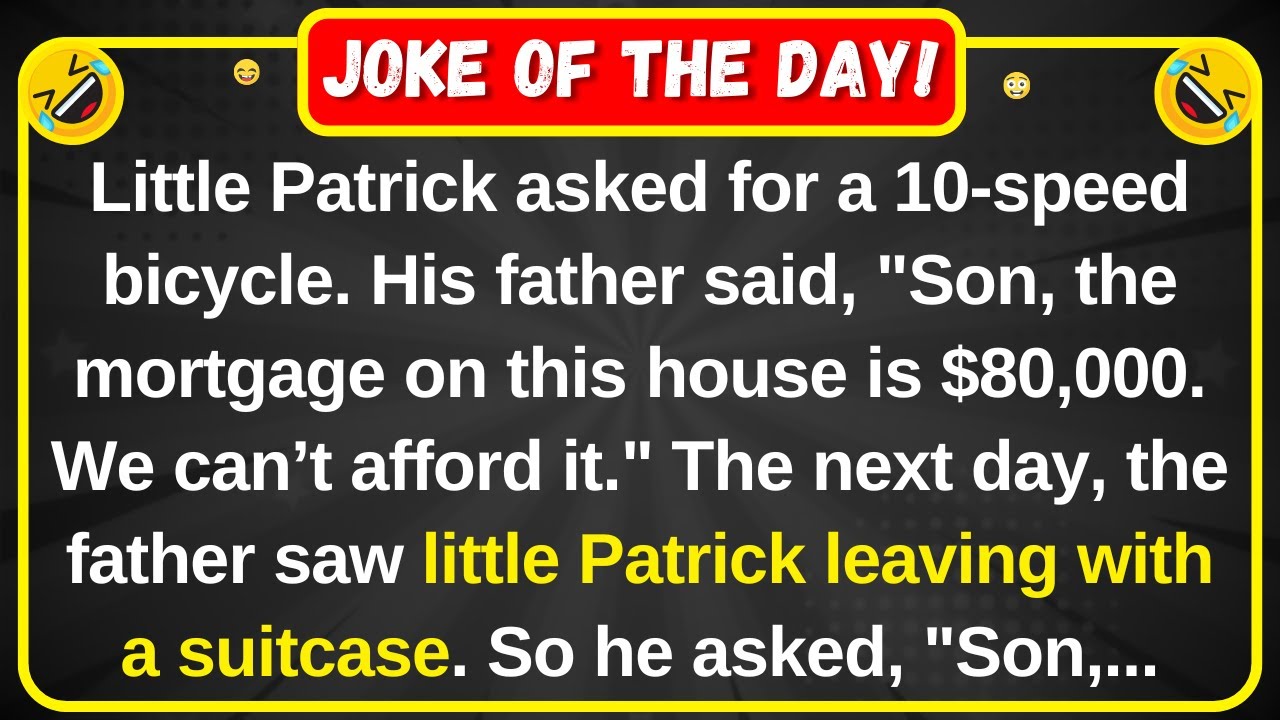 😂funny joke - Little Patrick asked for a 10-speed bicycle | best joke ...
