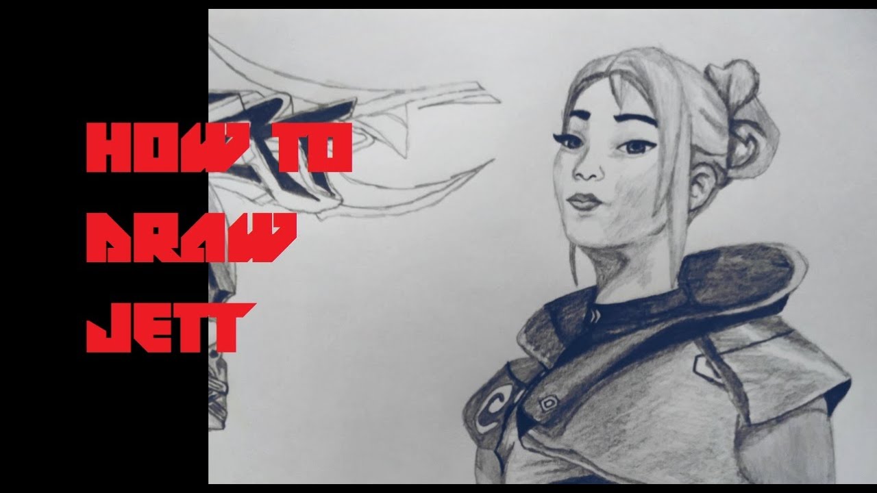 HOW TO DRAW JETT : VALORANT - YouTube