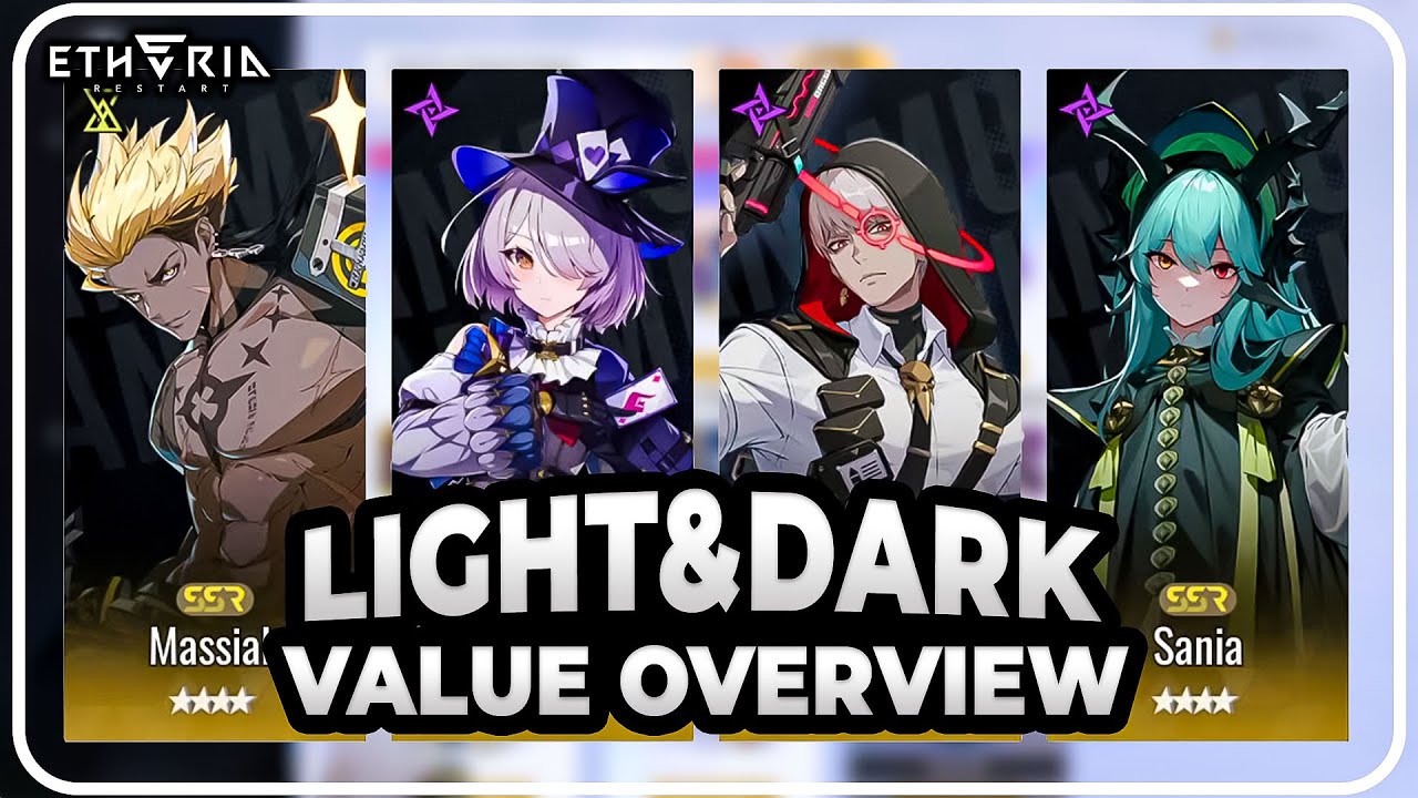 How GAME BREAKING Are Light & Dark SSR'S Characters Really? | Etheria ...