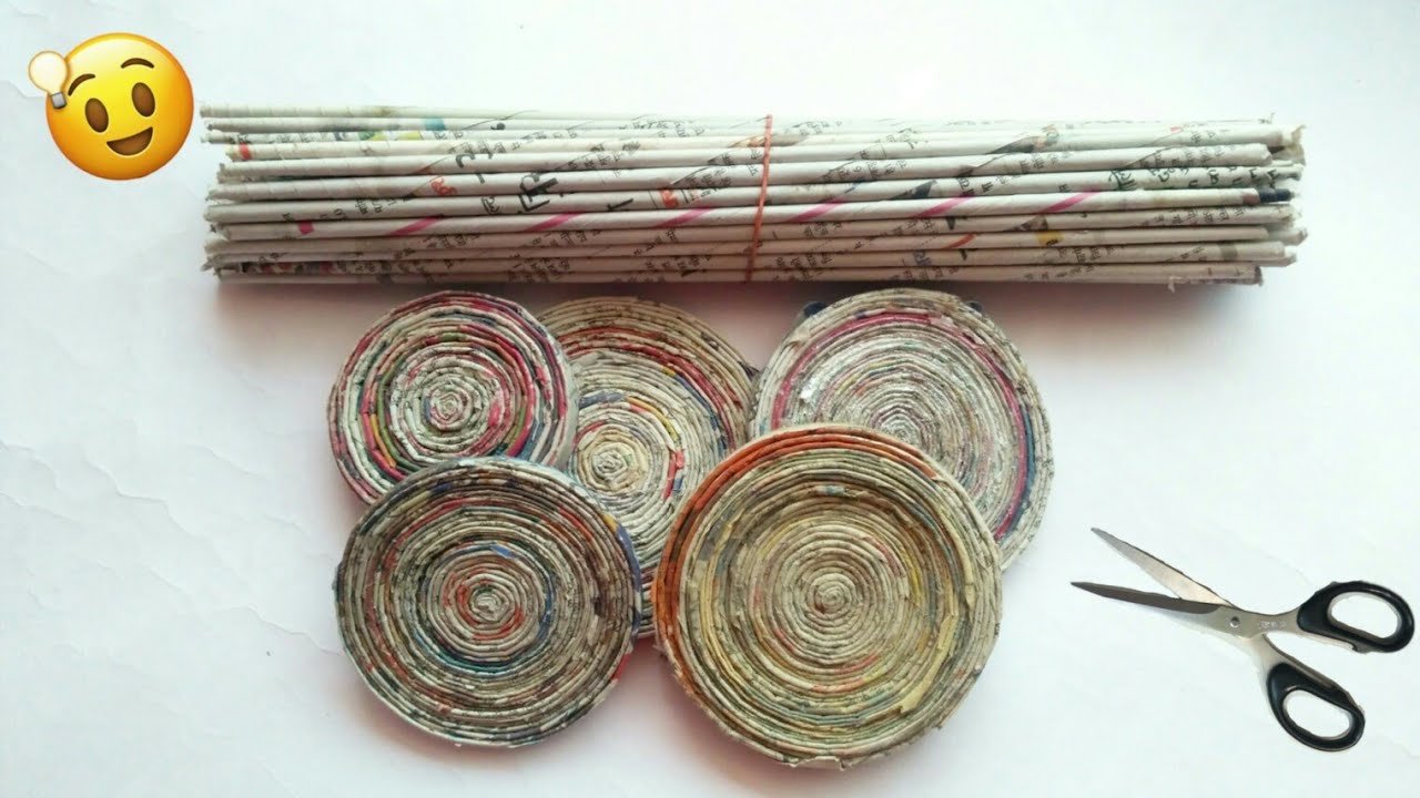 Newspaper craft | best out of waste craft idea | recycle newspaper | # ...