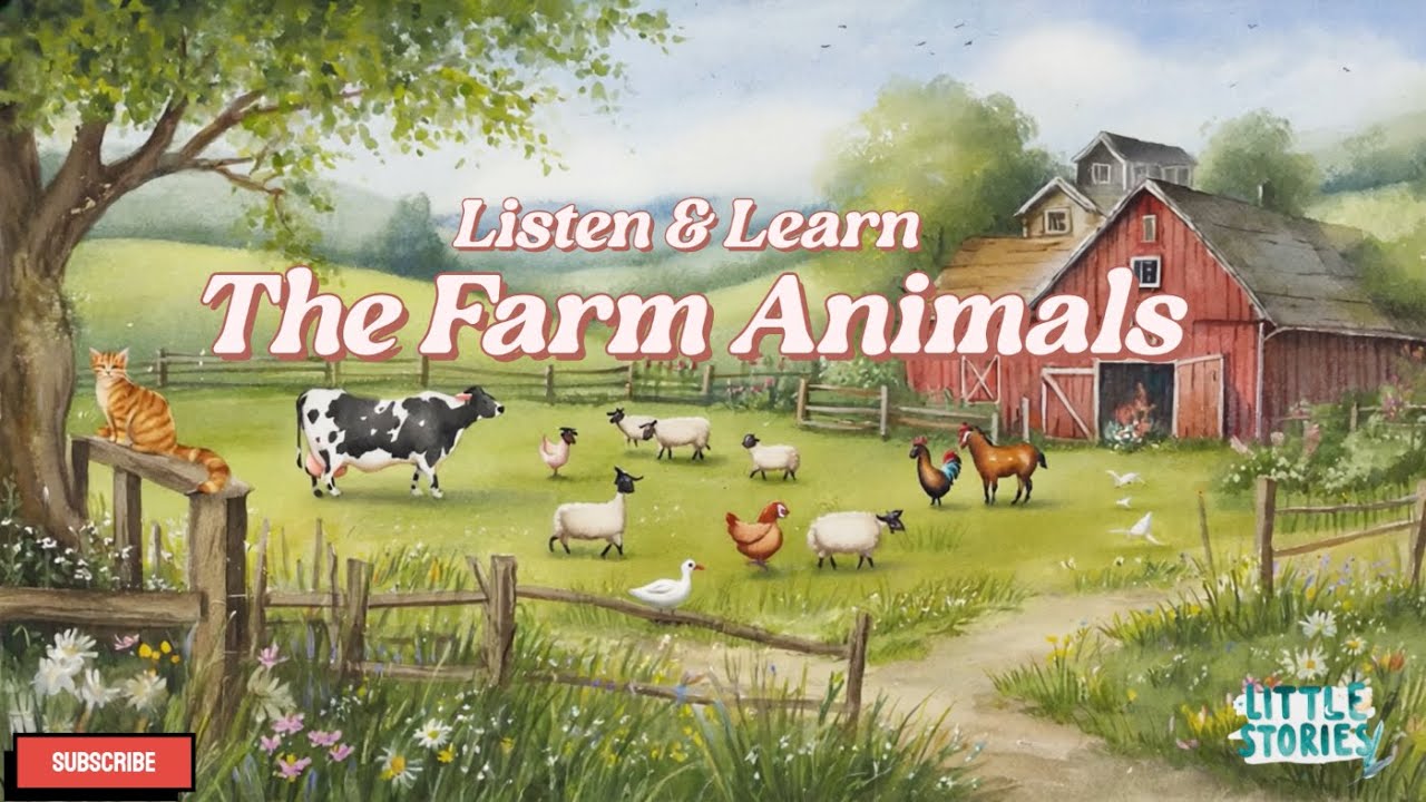 The Farm Animals for Kids - Listen and Learn - Names and Sounds - 2 to ...