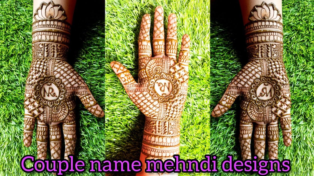 N R Stylish Name Mehndi Design 😍|| Beautiful Attractive Full Hand ...