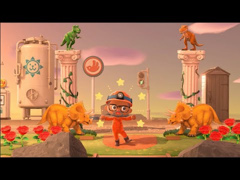 acnh: Building the Airport set, Dinosaur Island - YouTube