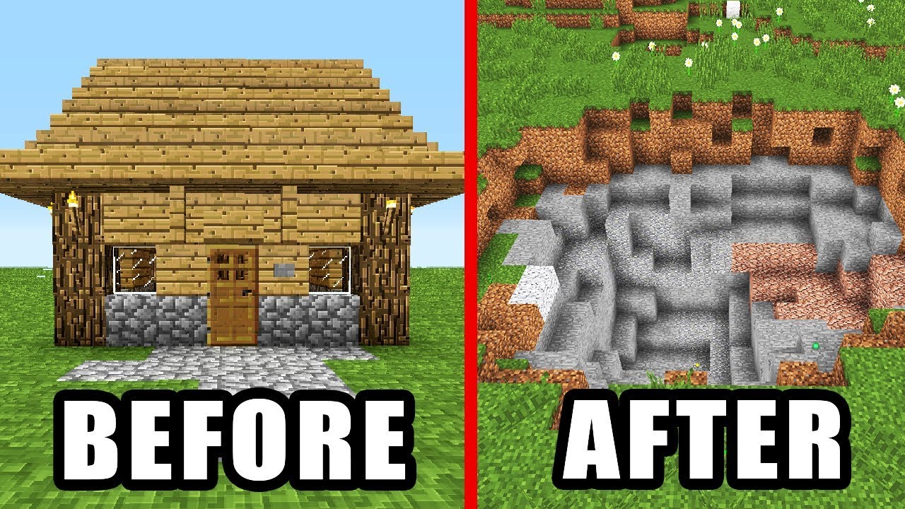 I DESTROYED a Hackers House with creative mode! - YouTube