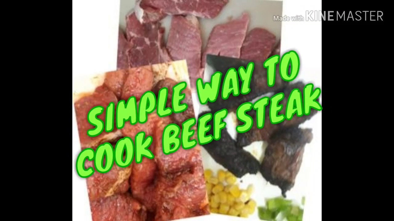 SIMPLE way to cook BEEF STEAK.. - YouTube