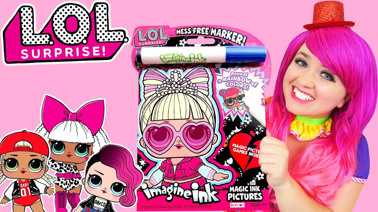 Coloring LOL Surprise Magic Reveal Ink Coloring Book | Imagine Ink ...