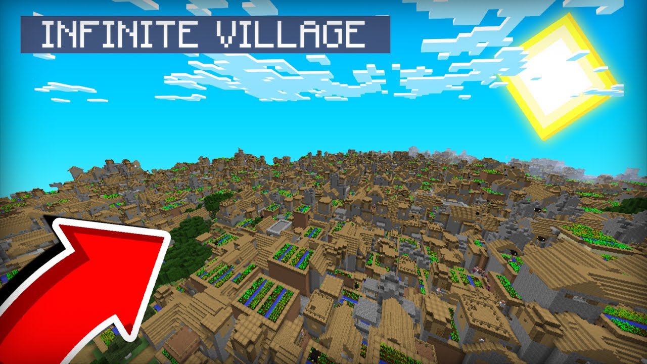 I SURVIVED IN THE INFINITE VILLAGE 100% TROLLING TRAP MINECRAFT ...
