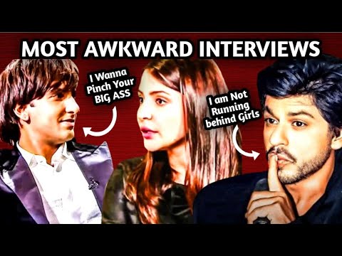 MOST AWKWARD CELEBRITY INTERVIEWS | जब Actors को आया गुस्सा | Srk - YouTube