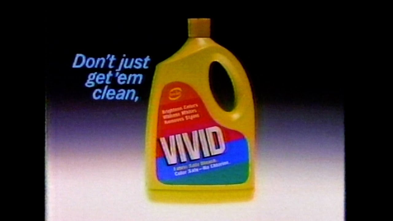 Vivid Laundry Detergent Commercial (1989) - YouTube