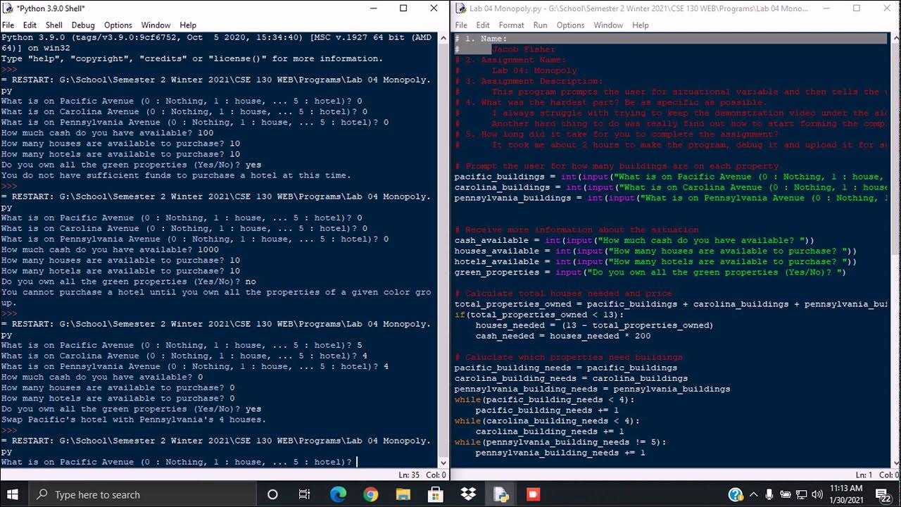 Lab 04 Monopoly - YouTube