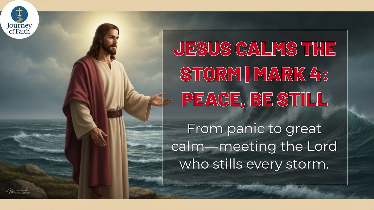 Jesus Calms the Storm Mark 4 “Peace, Be Still” — Finding Faith and Calm ...