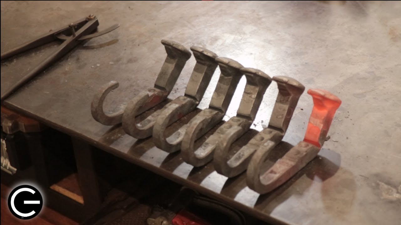 Forging a Railroad Spike Coat Hook - YouTube