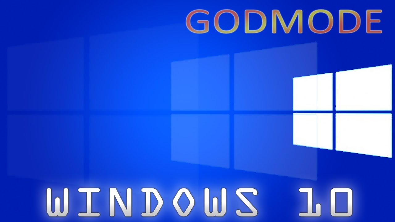Windows 10 GodMode Setup - YouTube